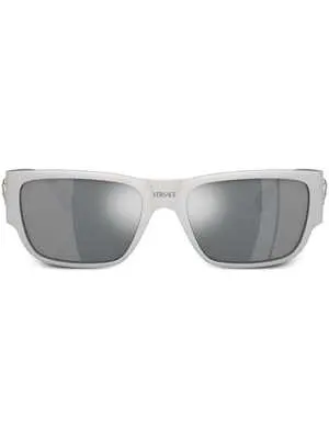 Versace Medusa Rectangle Sunglasses - Silver