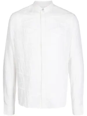 PRIVATE STOCK LABS Sun Tzu Exposed-seam Shirt - White