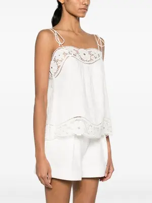 Zimmermann August Broderie-anglaise Linen Top