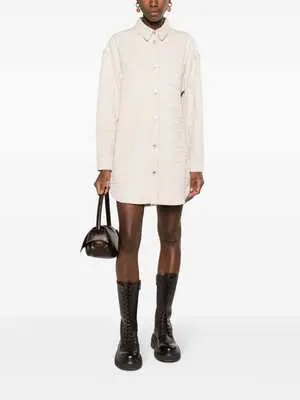 Moschino Logo Jacquard Shirt Minidress