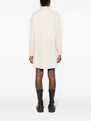 Moschino Logo Jacquard Shirt Minidress