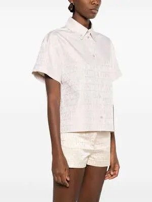 Moschino Jacquard Short-sleeve Shirt