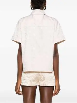 Moschino Jacquard Short-sleeve Shirt