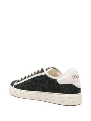 Versace Barocco Greca Sneakers - Black