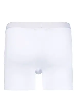 Versace 90s Logo Ribbed Long Boxers - White