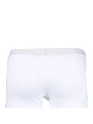 Versace Cotton Ribbed Trunks - White