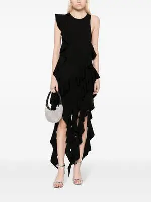 Simkhai Wilda Draped Ruffled Dress