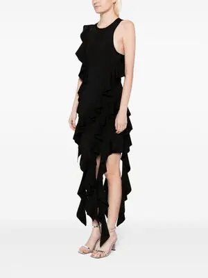 Simkhai Wilda Draped Ruffled Dress