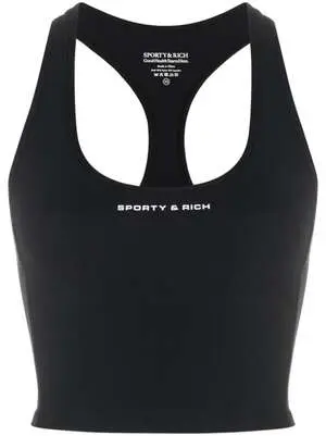 Sporty & Rich Scoop Neck Performance Tops For Women