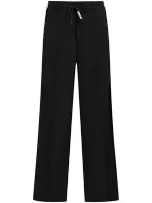 Marni Satin-stripe Trim Trousers - Black