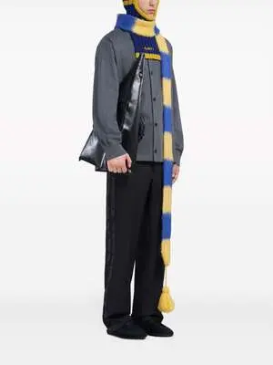 Marni Satin-stripe Trim Trousers
