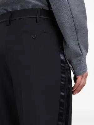 Marni Satin-stripe Trim Trousers
