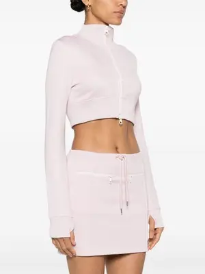 COURREGES Logo-appliqué Cropped Jacket