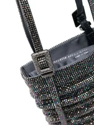 Benedetta Bruzziches Lollo La Grande Shoulder Bag - Grey