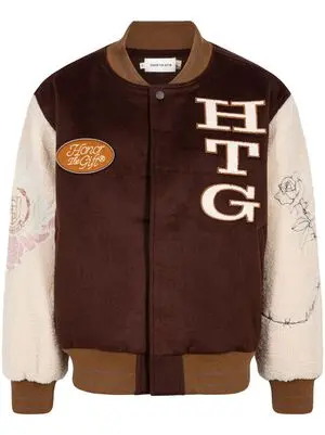 HONOR THE GIFT Letterman Varsity Jacket - Brown