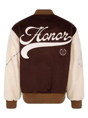 HONOR THE GIFT Letterman Varsity Jacket - Brown