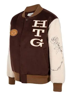 HONOR THE GIFT Letterman Varsity Jacket - Brown