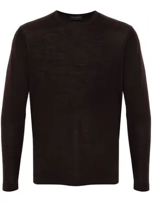 DELL'OGLIO Crew-neck Jumper - Purple