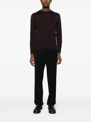 DELL'OGLIO Crew-neck Jumper - Purple