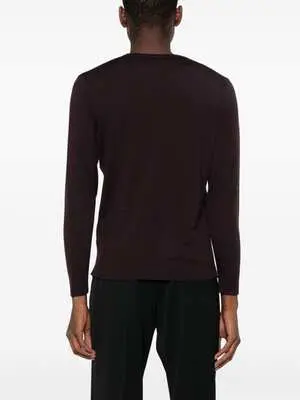 DELL'OGLIO Crew-neck Jumper - Purple