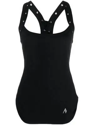 Attico Racerback Tank Top - Black