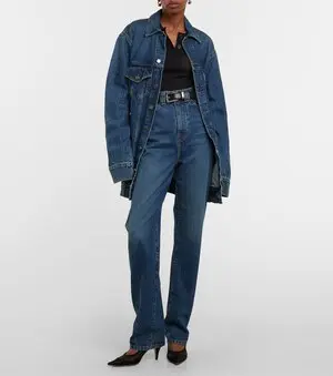 Khaite Ross Denim Trucker Jacket