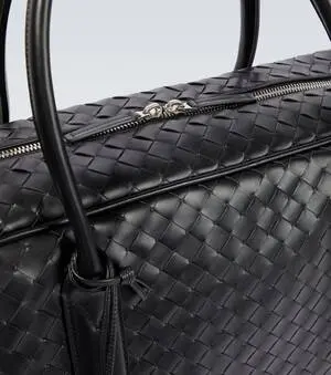 Bottega Veneta Getaway Intrecciato Duffle Bag - Black