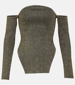 Khaite Maria Off-shoulder Top