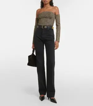 Khaite Maria Off-shoulder Top