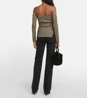 Khaite Maria Off-shoulder Top