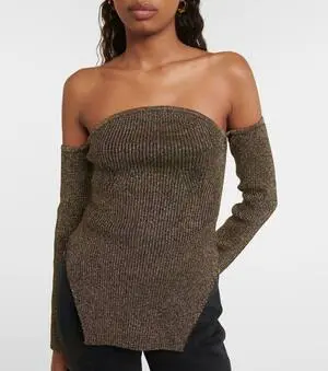Khaite Maria Off-shoulder Top