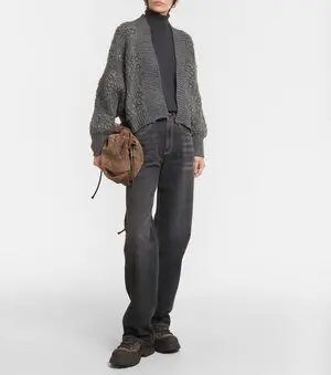 Brunello Cucinelli Wool, Cashmere, And Silk Cardigan