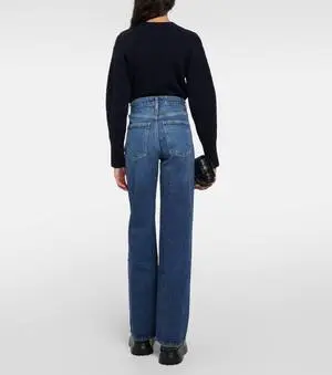 AGOLDE Harper Mid-rise Straight Leg Jeans - Blue