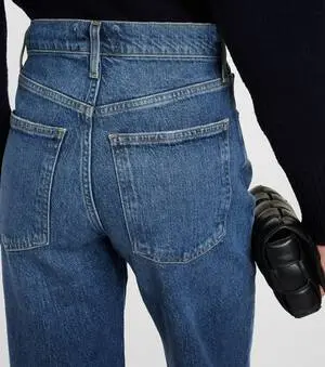 AGOLDE Harper Mid-rise Straight Leg Jeans - Blue