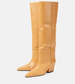Paris Texas Jane Knee-high Leather Boots - Black
