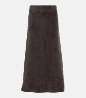 LISA YANG Asta Maxi Skirt - Brown