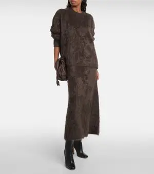 LISA YANG Asta Maxi Skirt - Brown