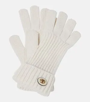 Gucci Wool And Cashmere Gloves - White