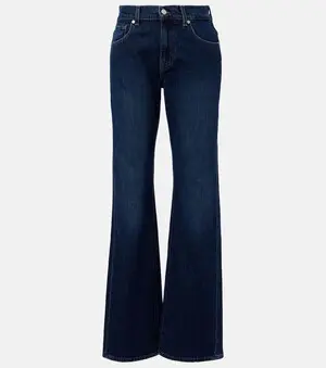 7 For All Mankind Tess High-rise Jeans - Blue
