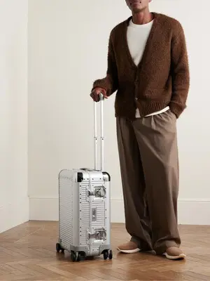 FPM MILANO Bank Spinner 55cm Aluminium Suitcase - Silver