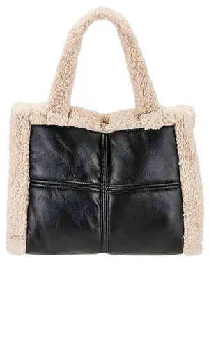 LAMARQUE Zoey Tote - Black & Ivory