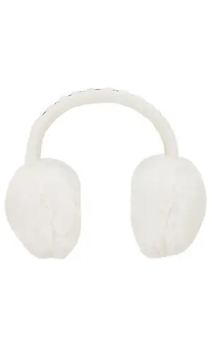Goldbergh Fluffy Ear Warmers - White