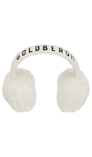 Goldbergh Fluffy Ear Warmers - White