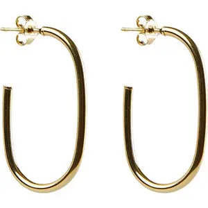 Argento Vivo U-Shape Hoop Earrings Gold