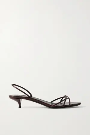 THE ROW Harlow Leather Slingback Sandals