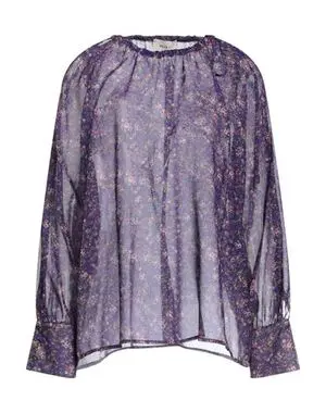 VICOLO Floral Print Crepe Top