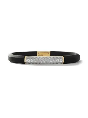 David Yurman Streamline Id Bracelet In Rubber - Diamond