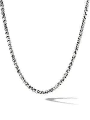 David Yurman Wheat Chain Necklace In Sterling - Silver