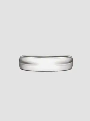 David Yurman Dy Classic Band Ring In Platinum, 6mm - Silver