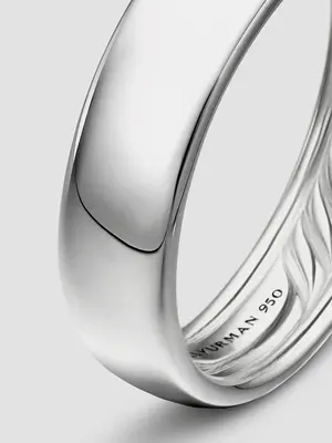 David Yurman Dy Classic Band Ring In Platinum, 6mm